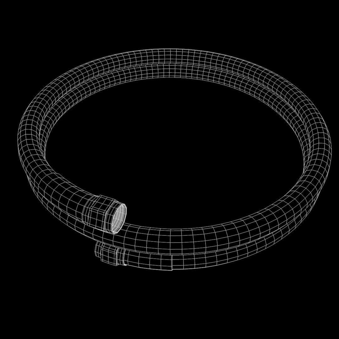 3d Black Flexible Cable