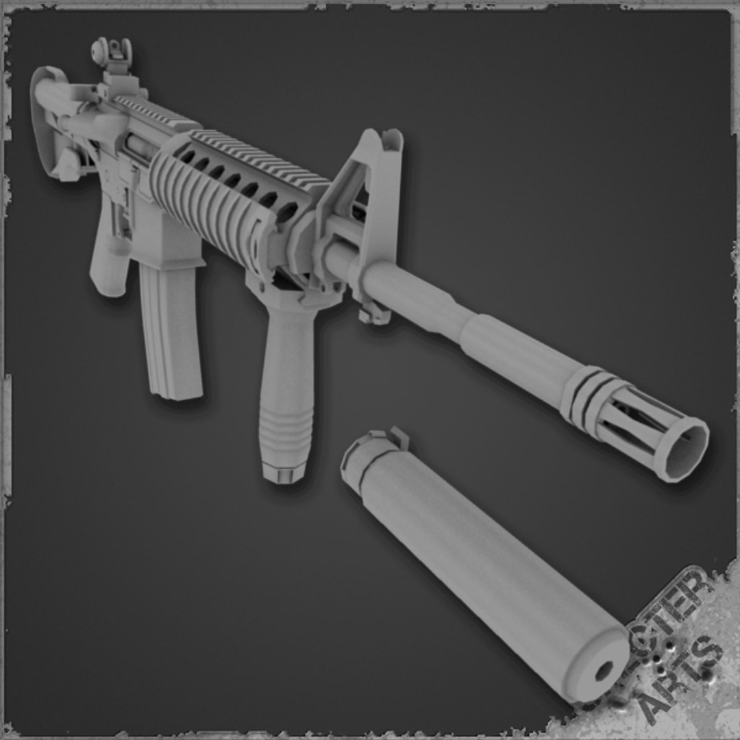 M4a1 Carbine Sopmod Block 3ds