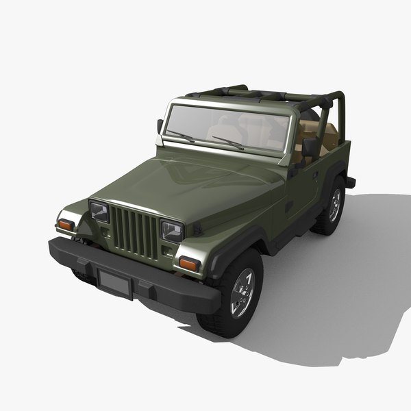 3d model of jeep