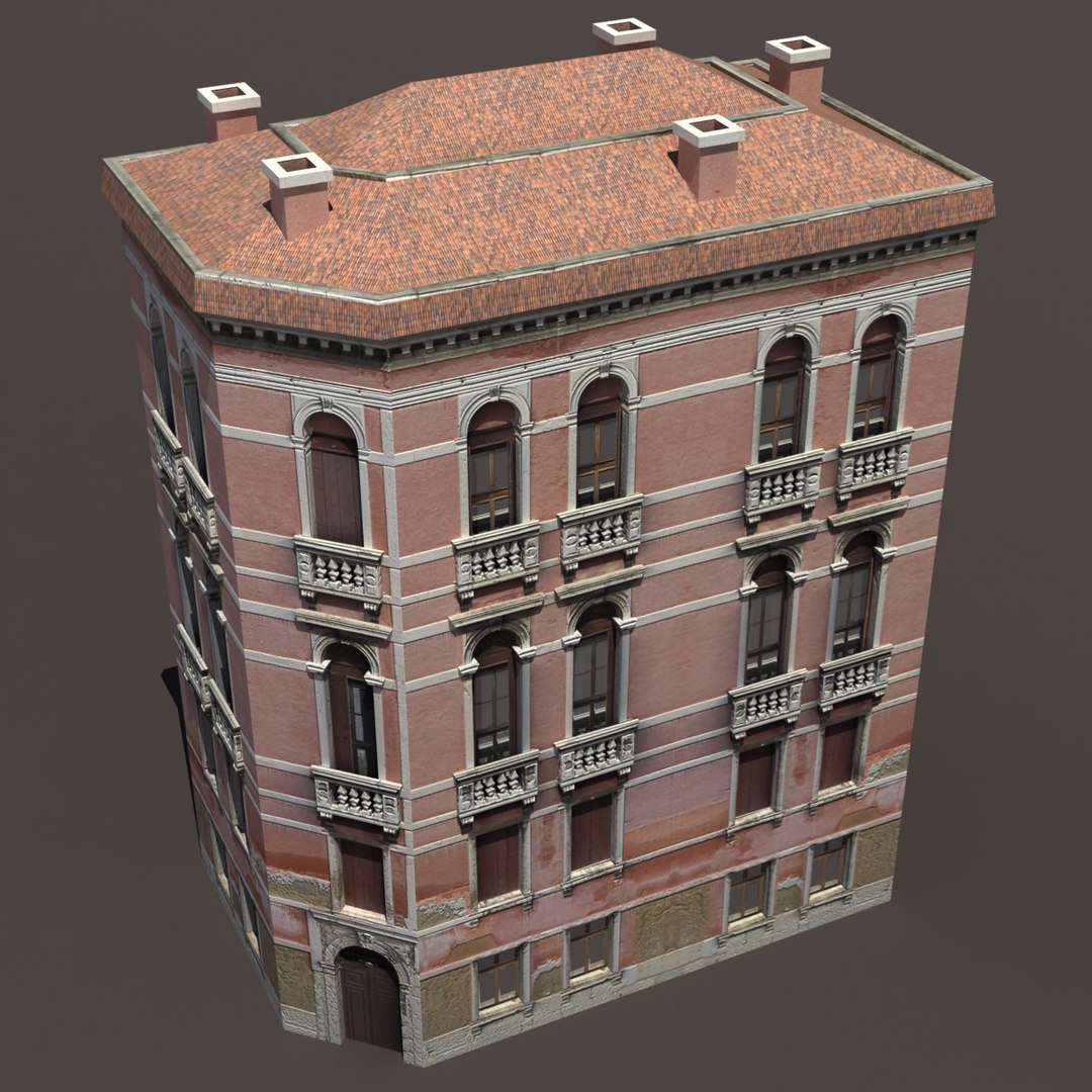 3d Obj Building Exterior