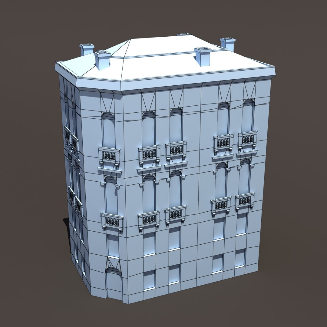 3d Obj Building Exterior
