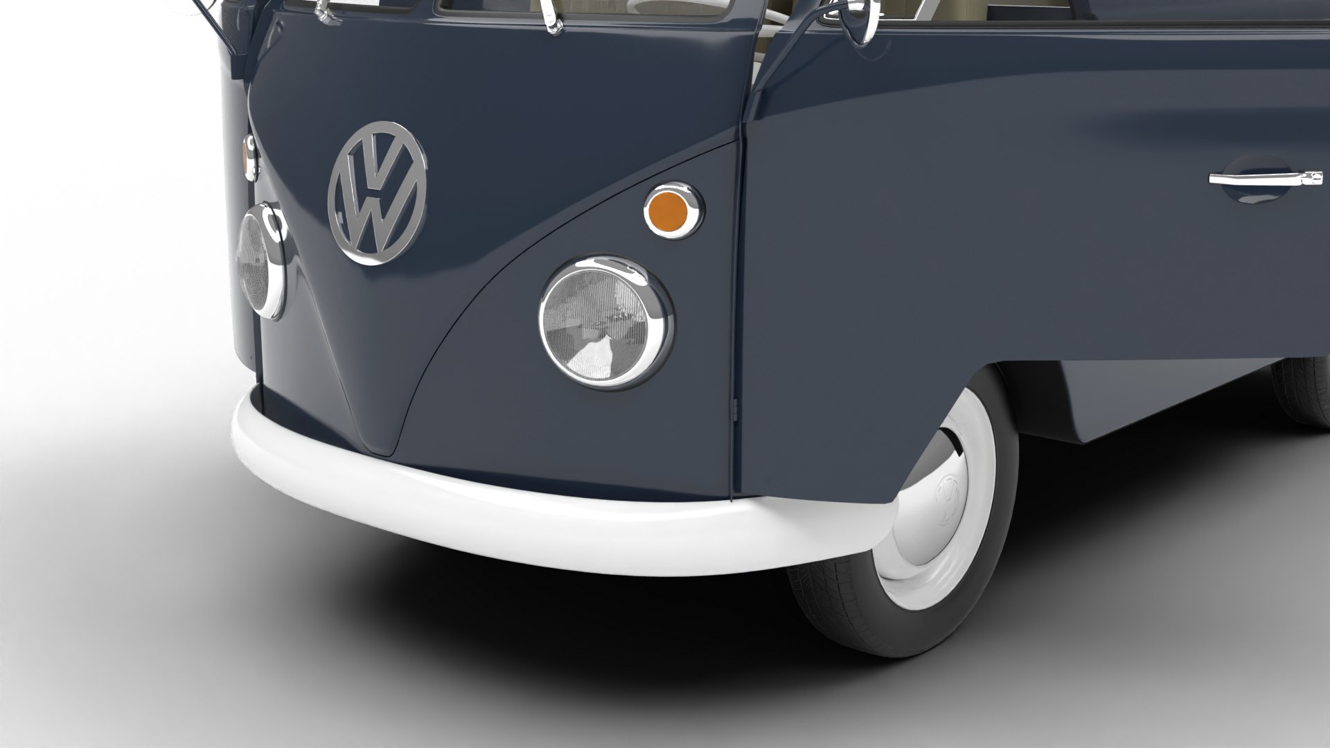 3D Volkswagen T1 Panel Van 1950 HQ 3d Model - TurboSquid 2388796