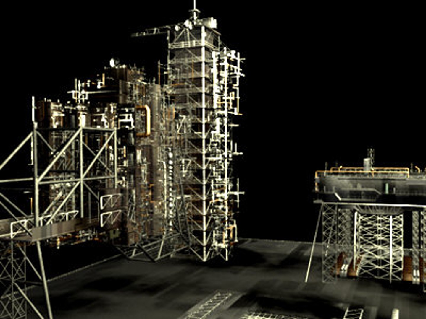 Space Shuttle Launch Tower 3d Lwo