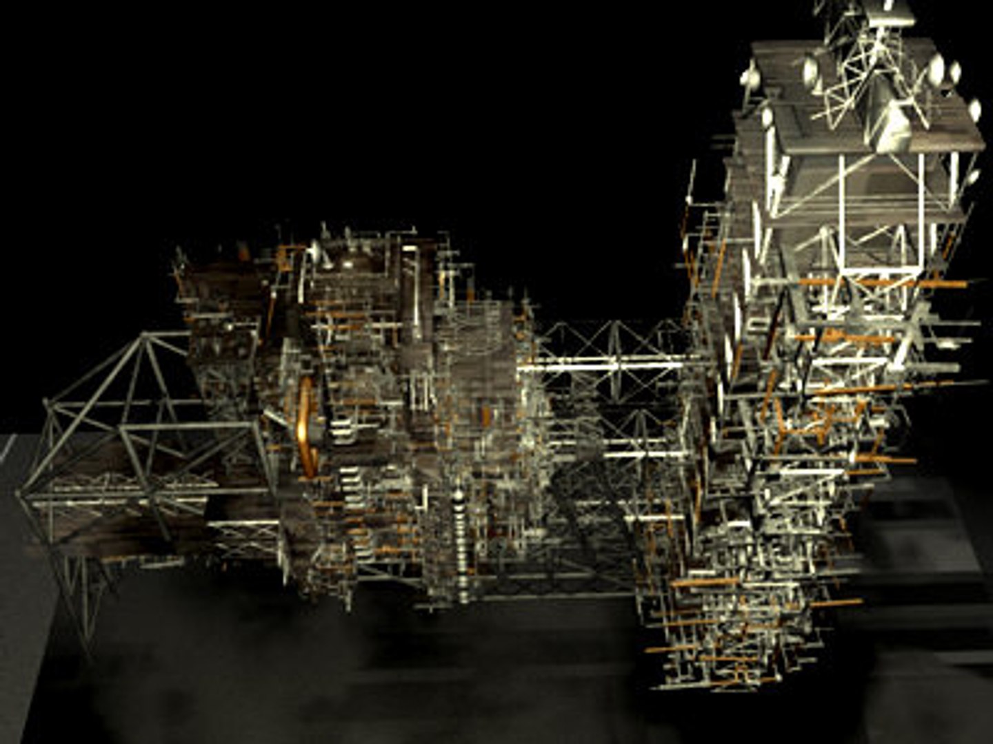 Space Shuttle Launch Tower 3d Lwo