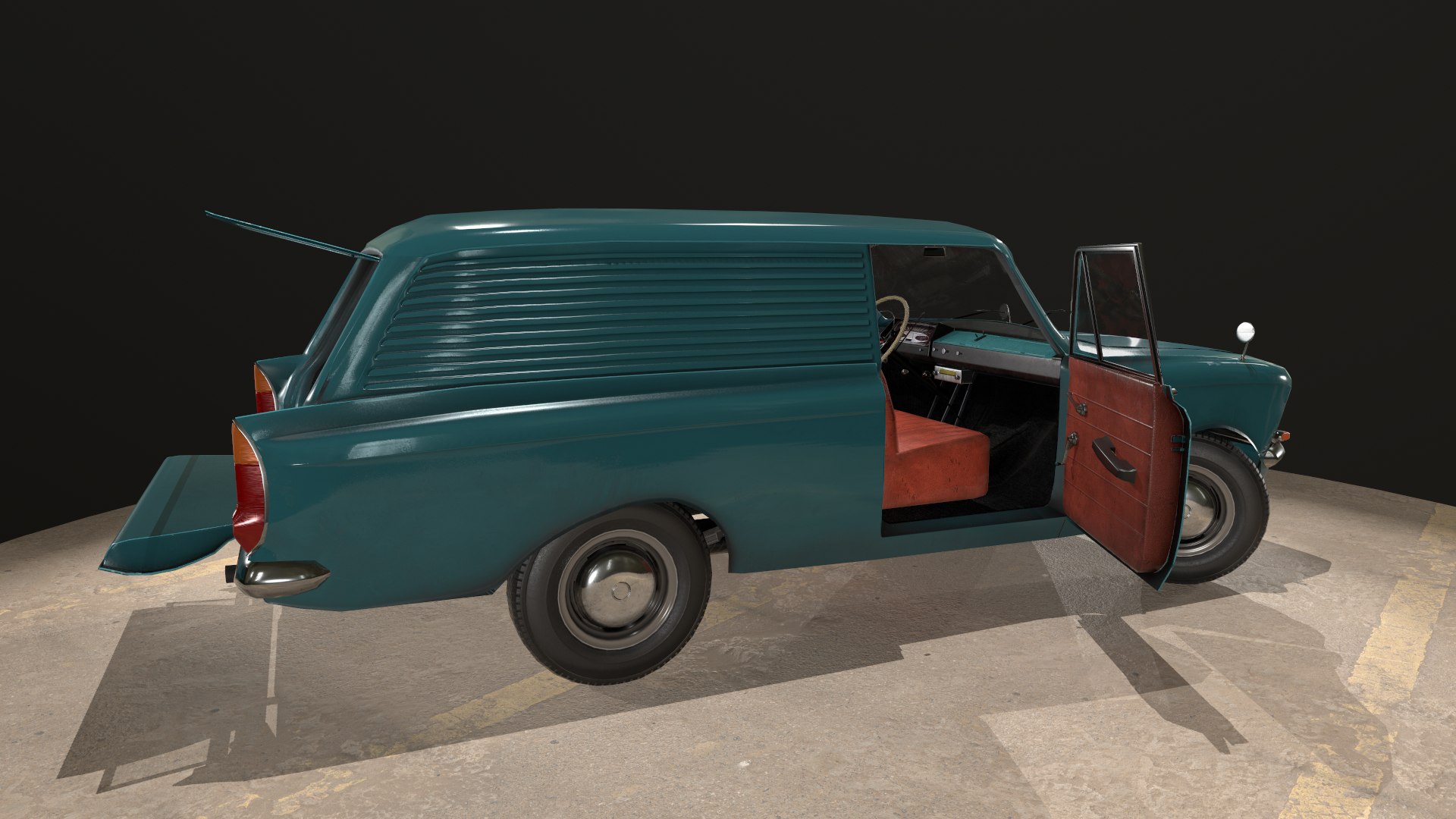 3D Soviet Car Moskvich 433 - TurboSquid 1709112