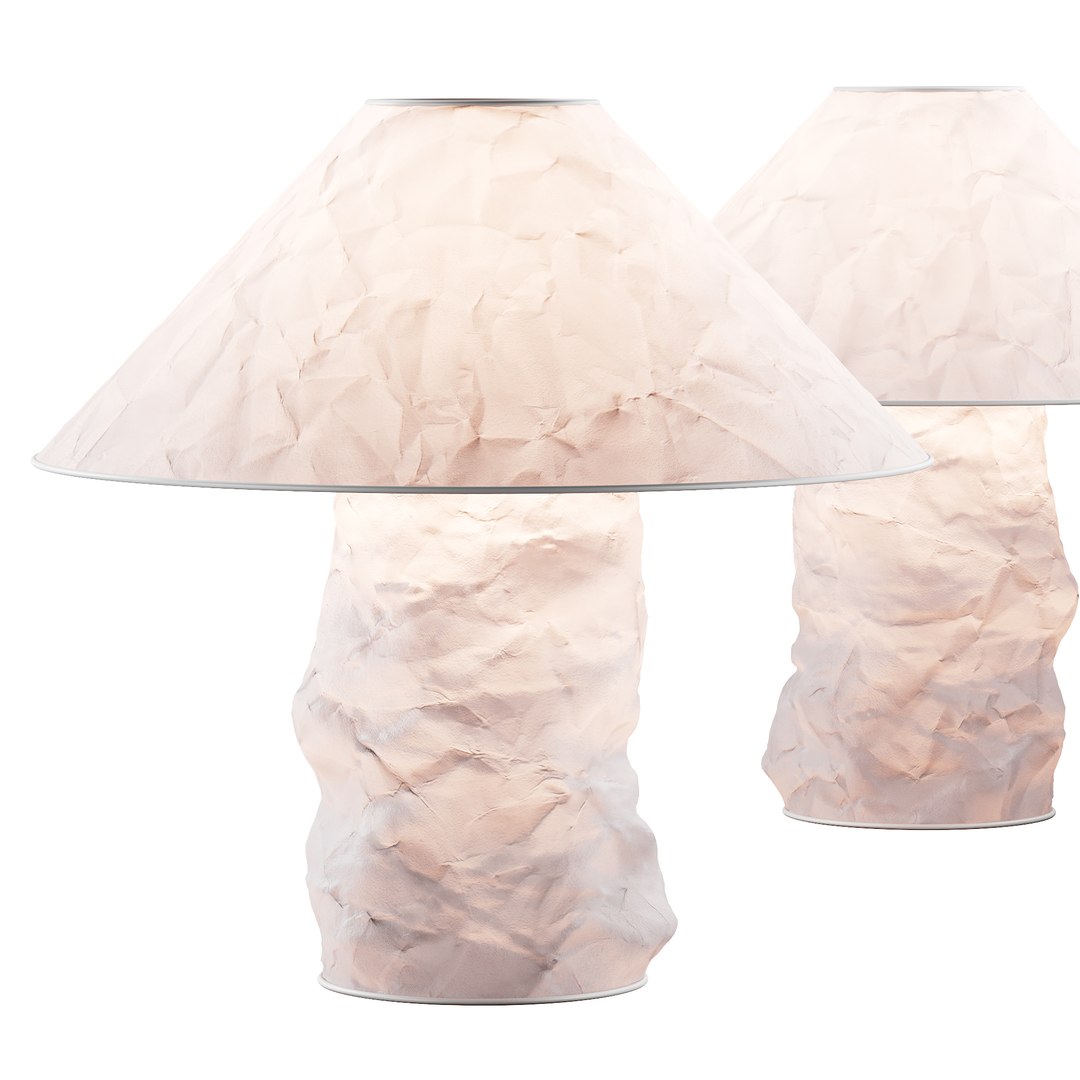 383 Lampampe paper table lamp 3D model - TurboSquid 2136415