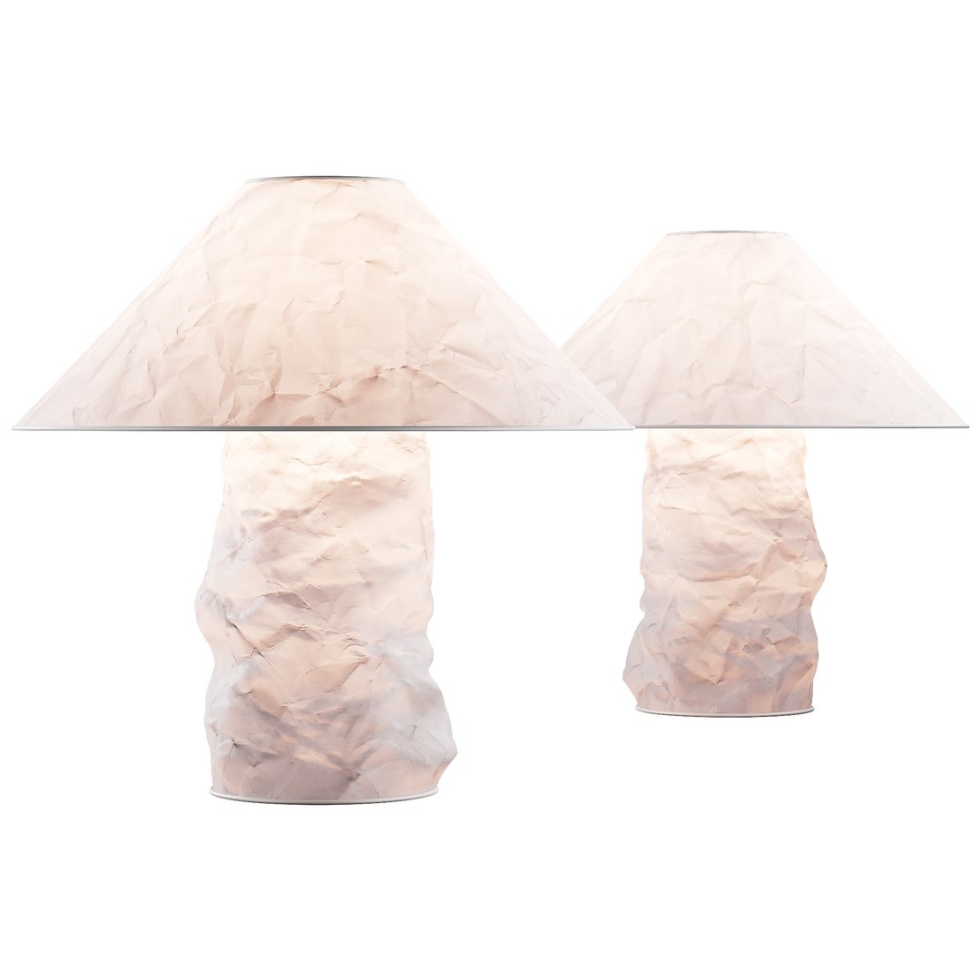 383 Lampampe paper table lamp 3D model - TurboSquid 2136415
