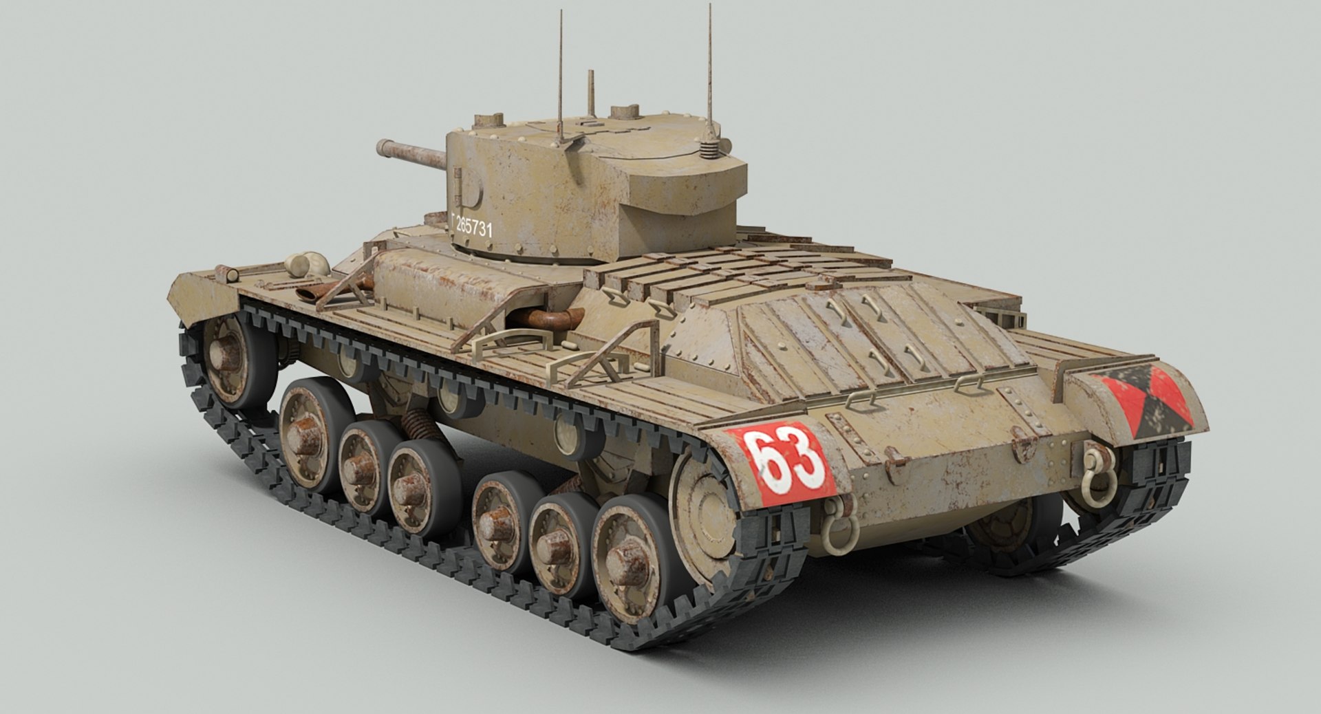 Ww2 Tank Valentine 3d Max
