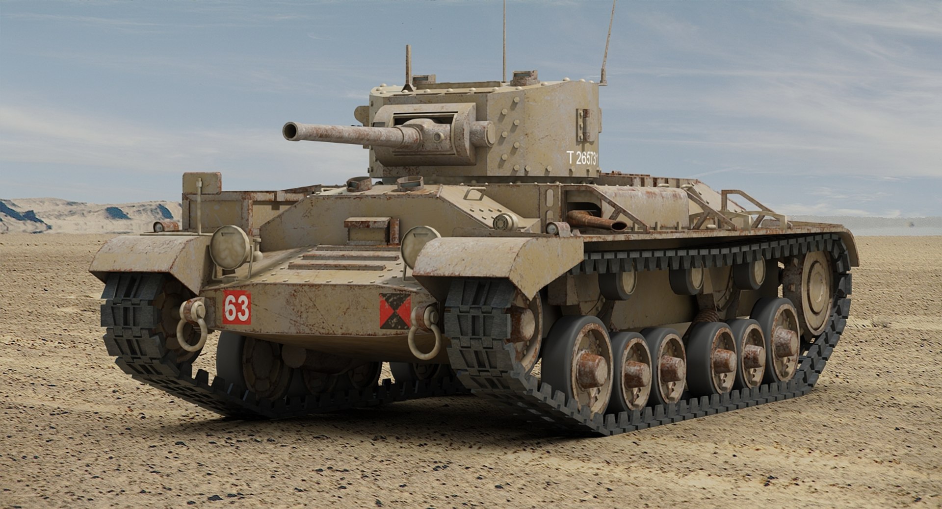 Ww2 Tank Valentine 3d Max