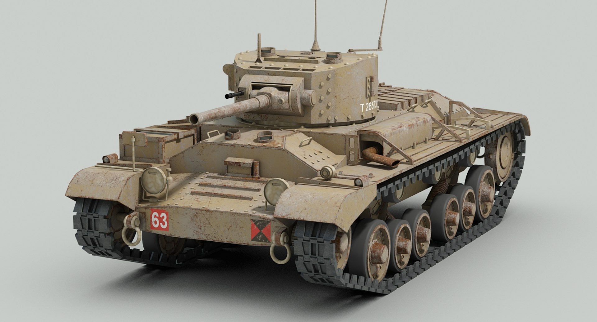 Ww2 Tank Valentine 3d Max