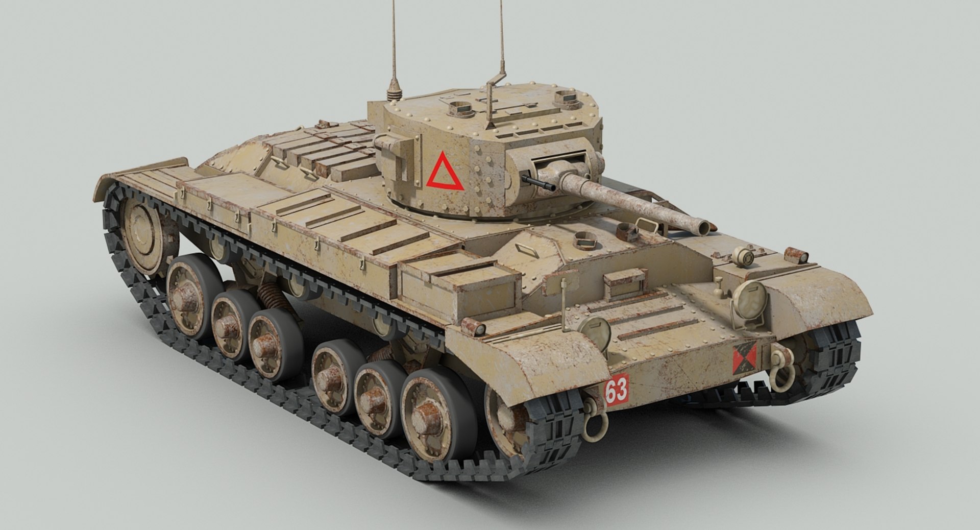 Ww2 Tank Valentine 3d Max