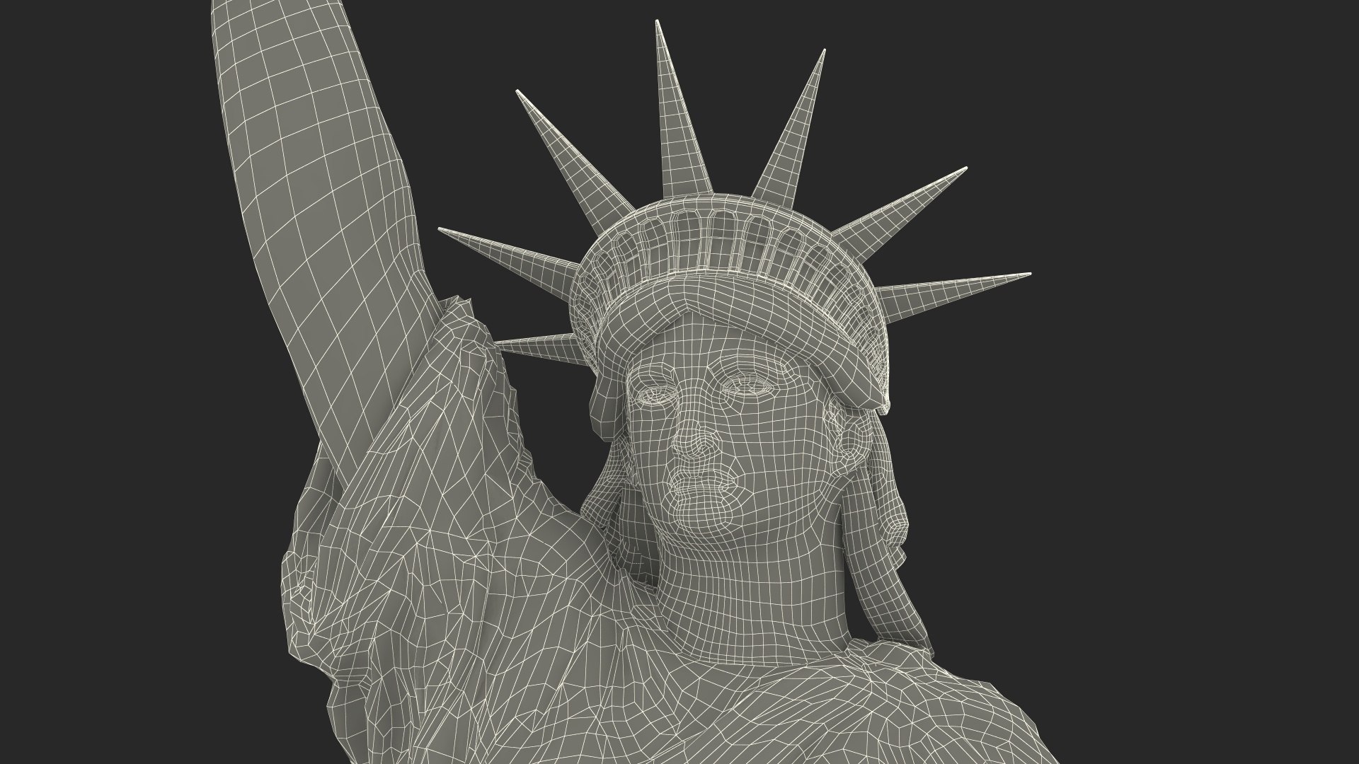 3D Model National Architectural Monument Statue Of Liberty - TurboSquid ...