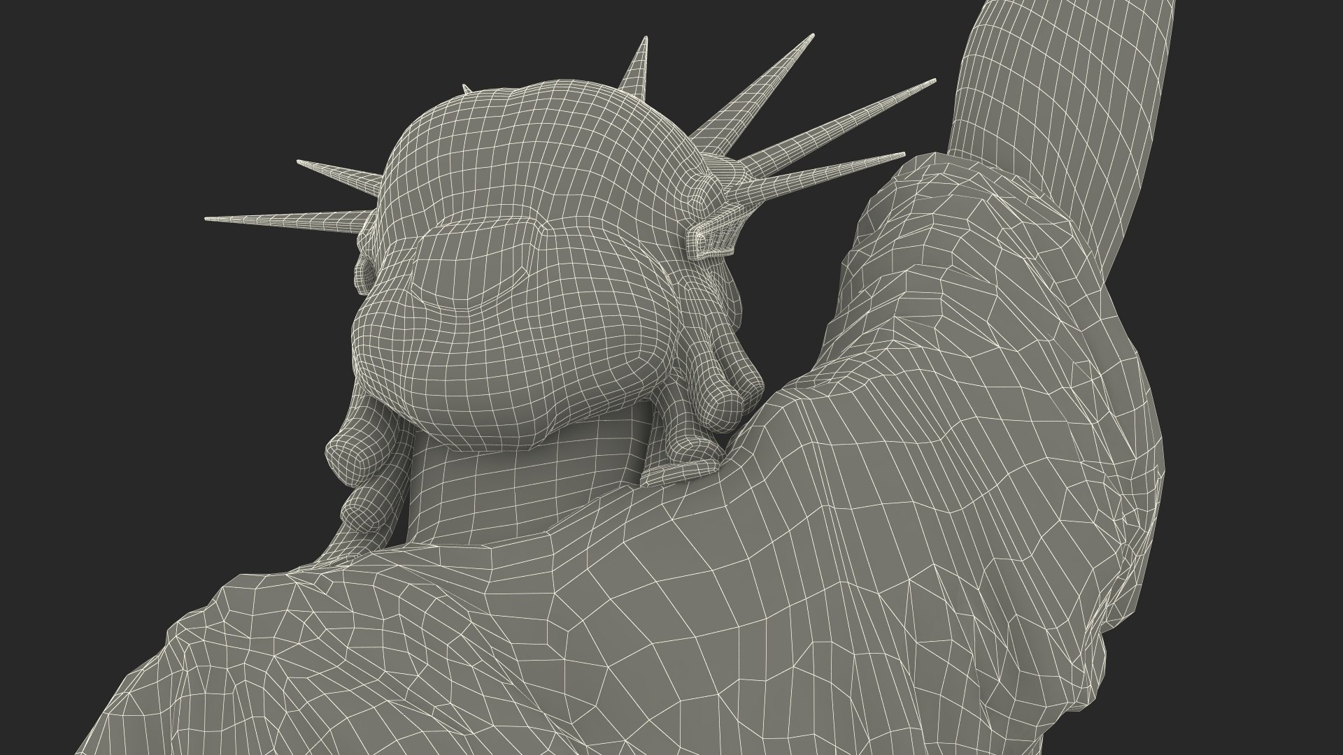 3D Model National Architectural Monument Statue Of Liberty - TurboSquid ...