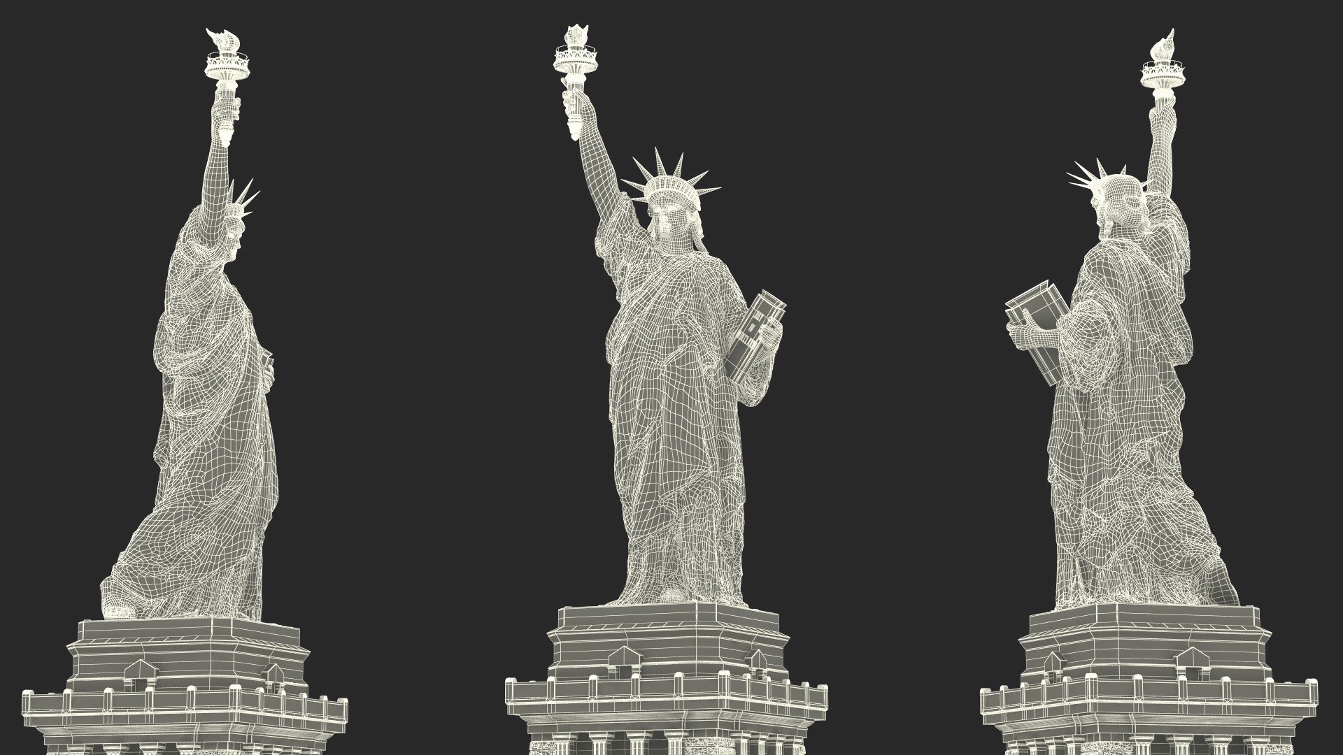 3D Model National Architectural Monument Statue Of Liberty - TurboSquid ...