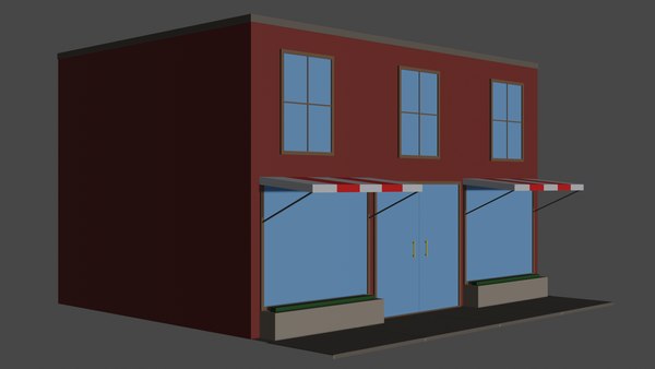 3D Low poly shop model - TurboSquid 1984375