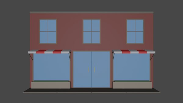 3D Low poly shop model - TurboSquid 1984375