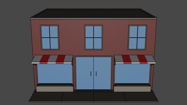 3D Low poly shop model - TurboSquid 1984375