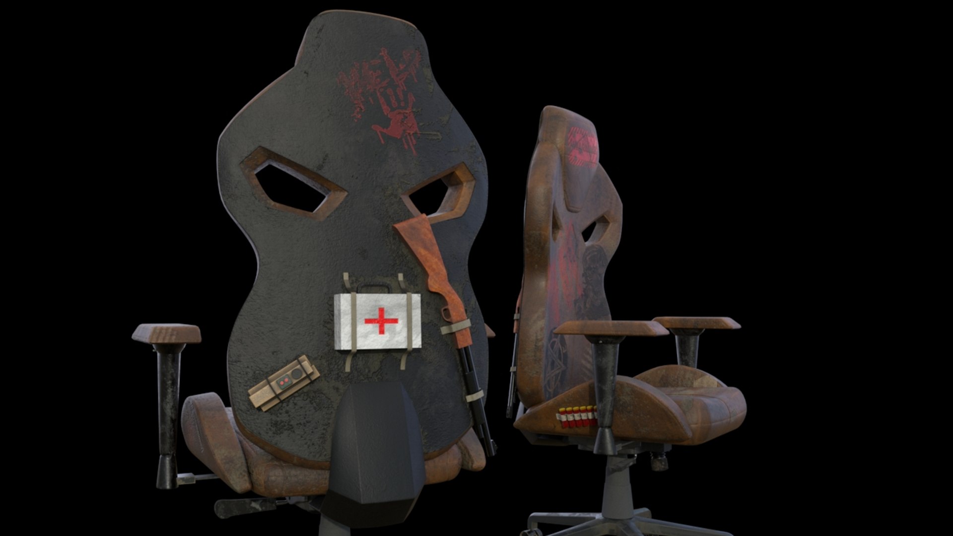 3D Zombie Gaming Chair - TurboSquid 1932300