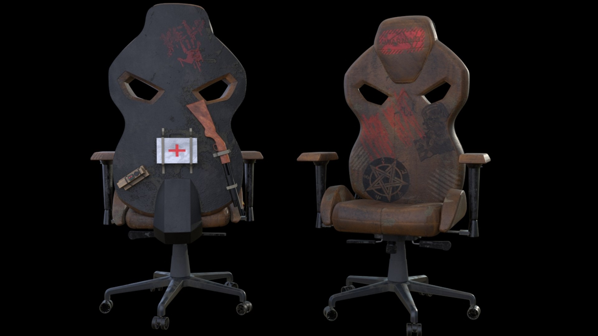 3D Zombie Gaming Chair - TurboSquid 1932300
