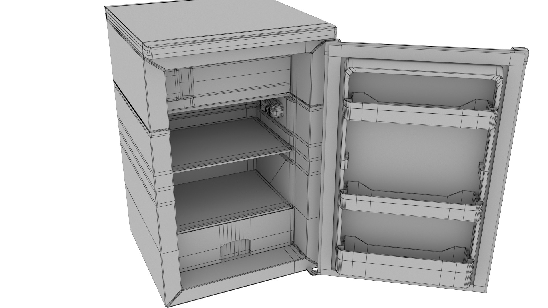 Mini Fridge 3D Model - TurboSquid 1686414