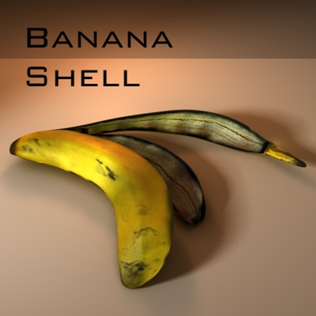 3d Model Banana Shell