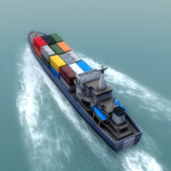 europa container transport 3d max