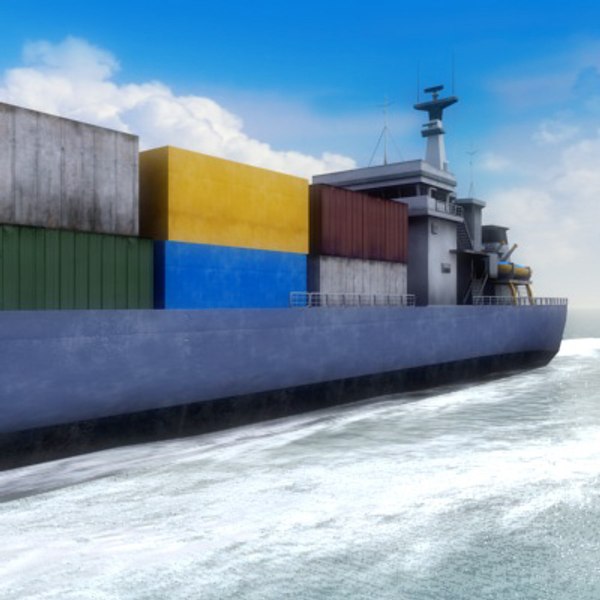 europa container transport 3d max