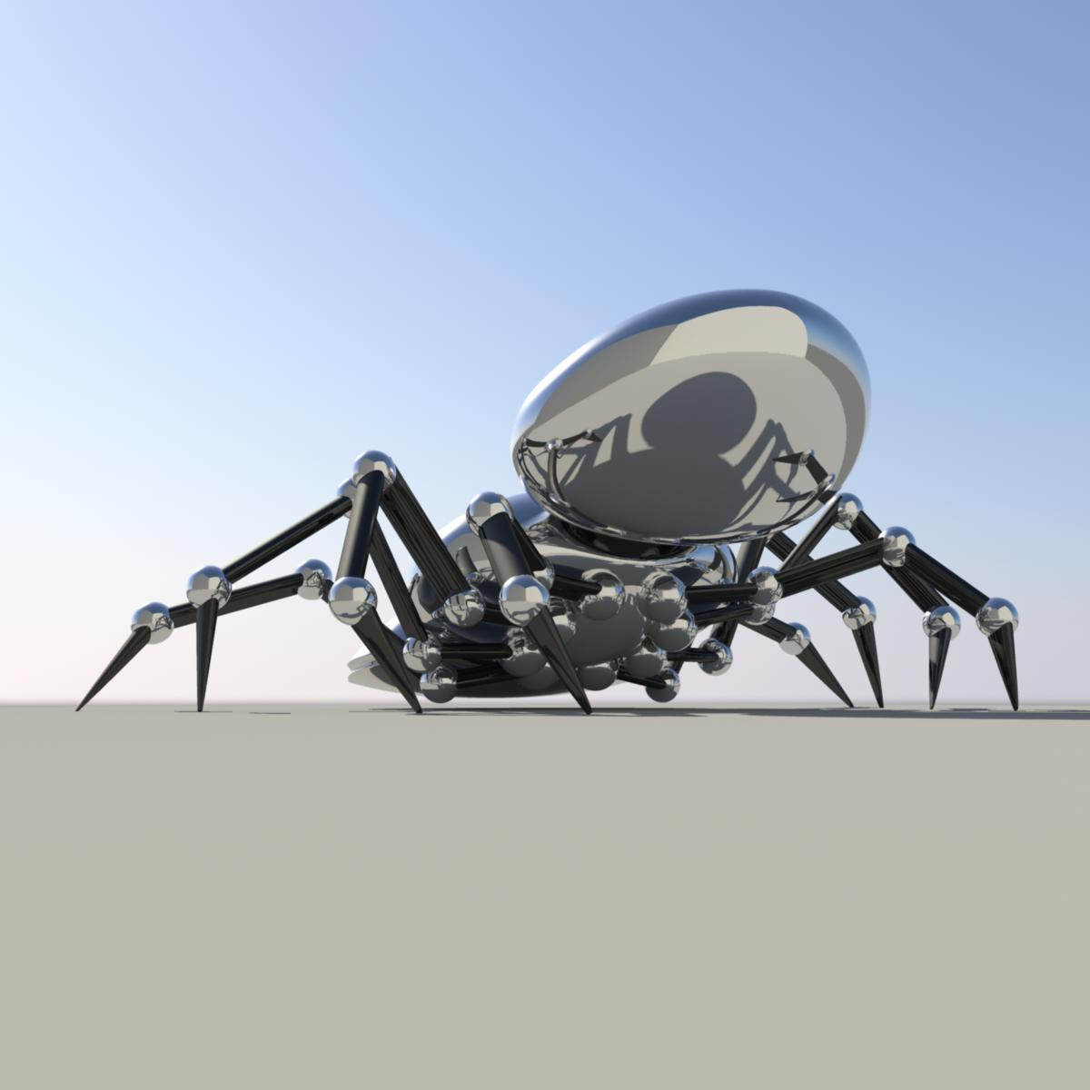 rigged robot spider ma free