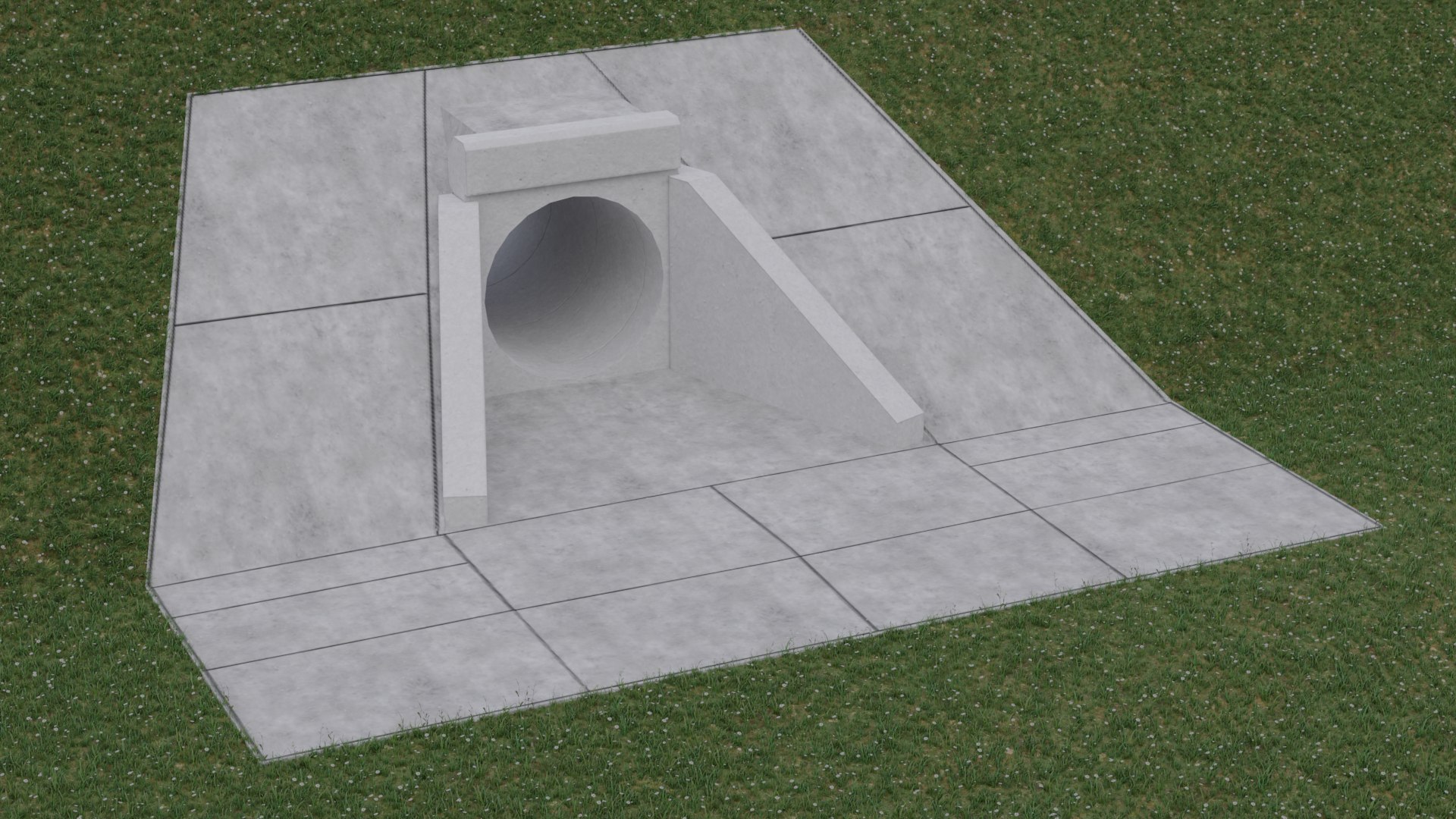 3D Concrete Culverts Set Model - TurboSquid 1921274