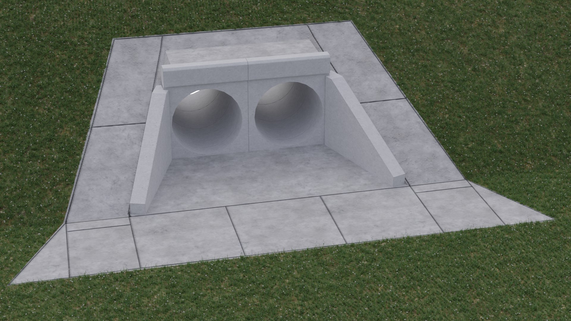 3D Concrete Culverts Set Model - TurboSquid 1921274