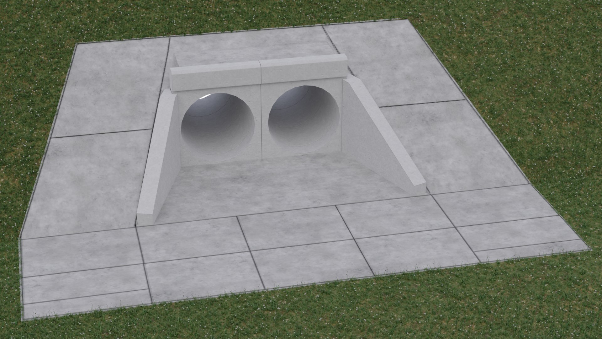 3D Concrete Culverts Set Model - TurboSquid 1921274