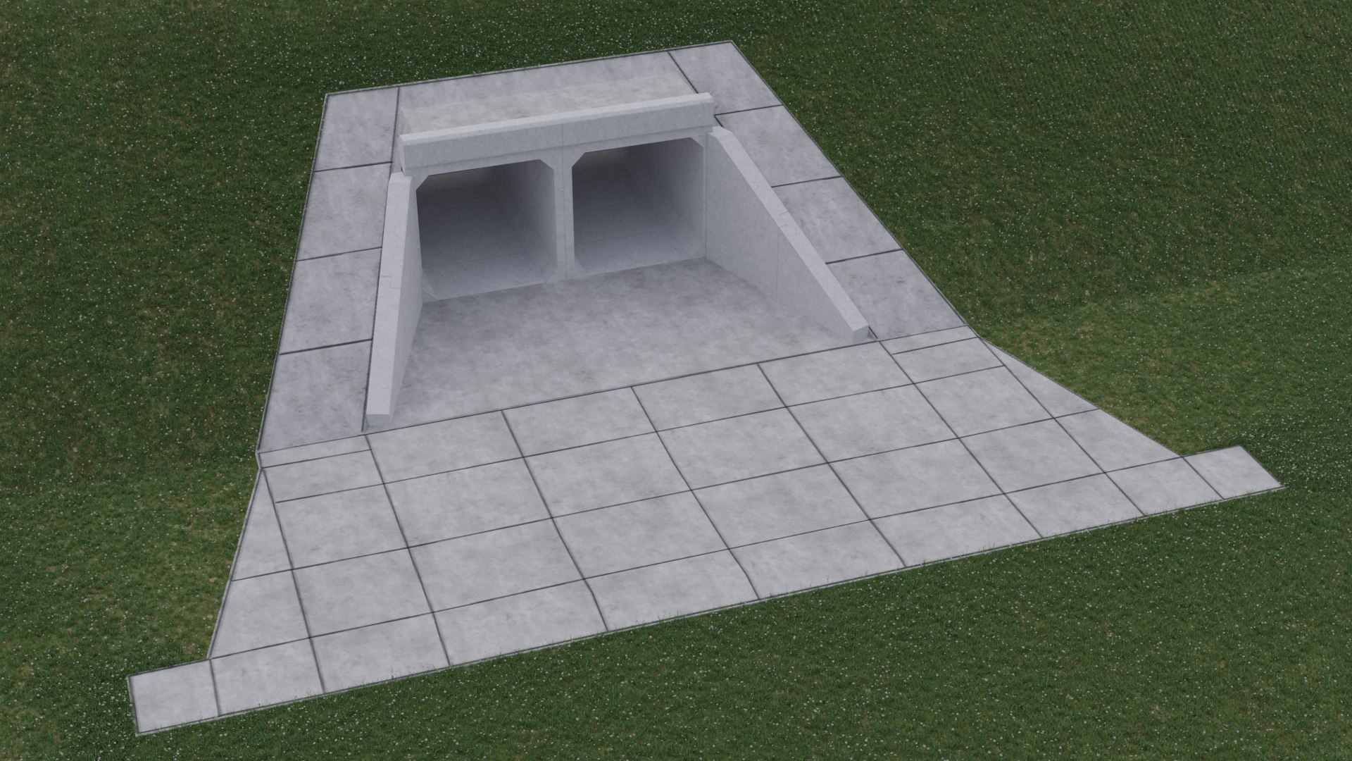 3D Concrete Culverts Set Model - TurboSquid 1921274