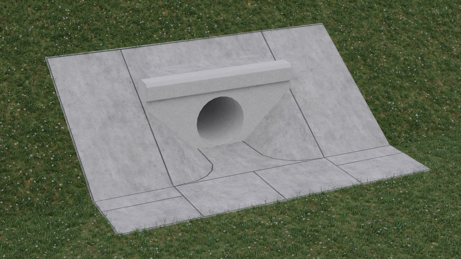 3D Concrete Culverts Set Model - TurboSquid 1921274