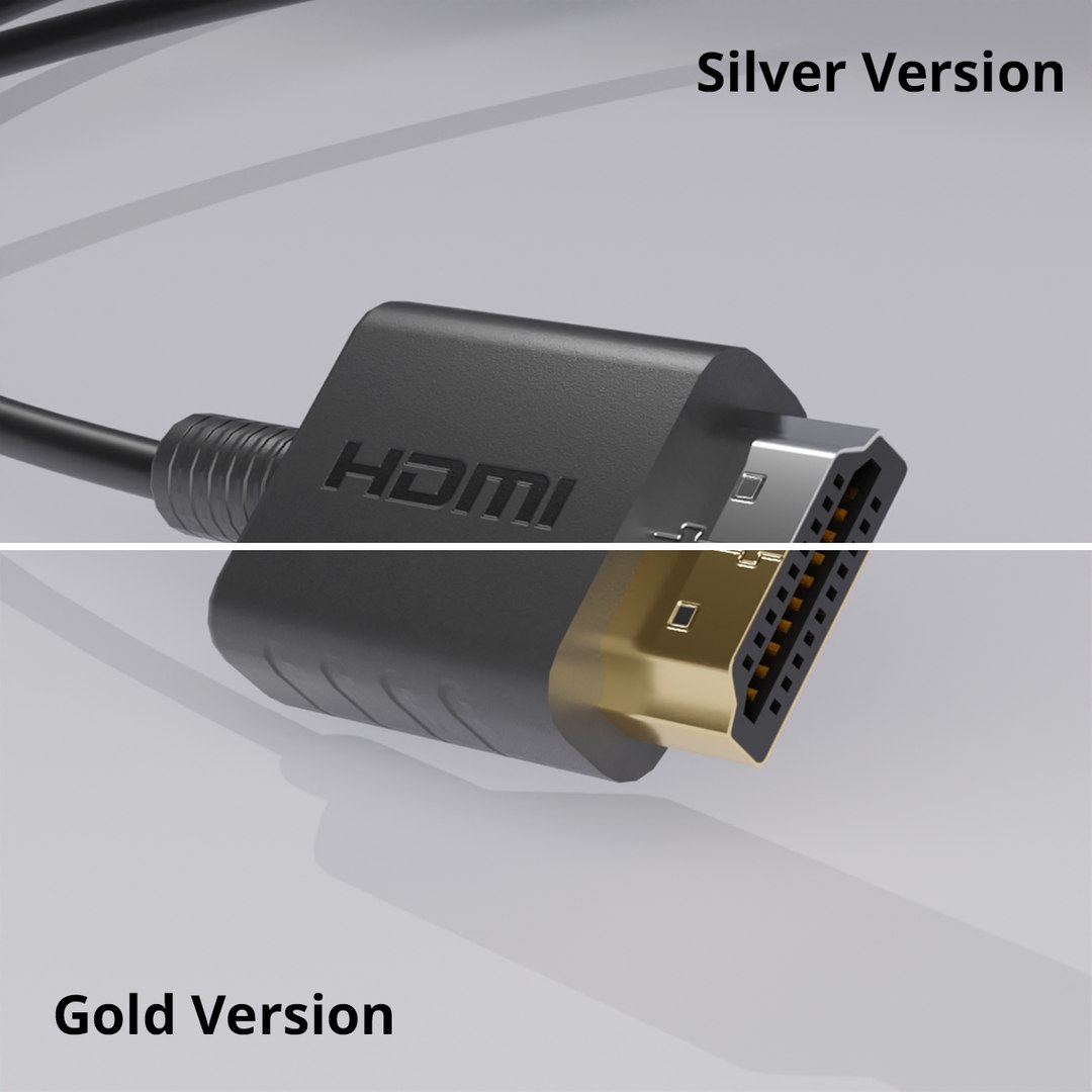3D HDMI Cable - TurboSquid 2016924