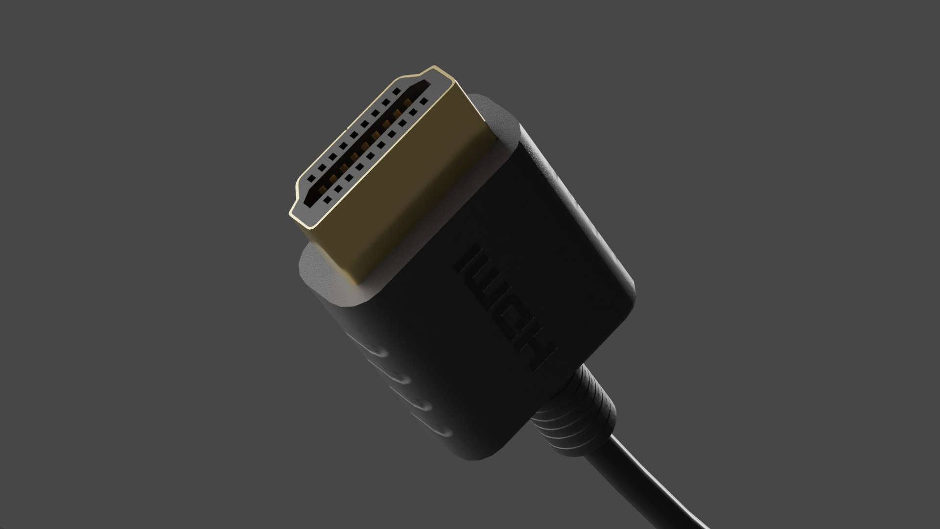 3D HDMI Cable - TurboSquid 2016924