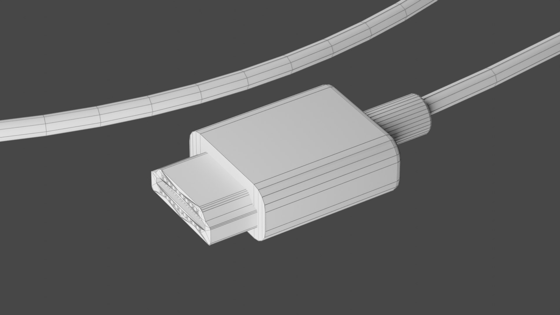 3D HDMI Cable - TurboSquid 2016924