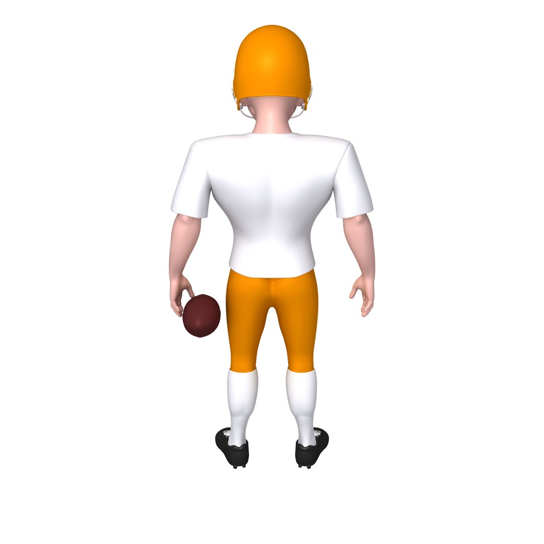 3D American Football Player Cartoon - TurboSquid 1542239