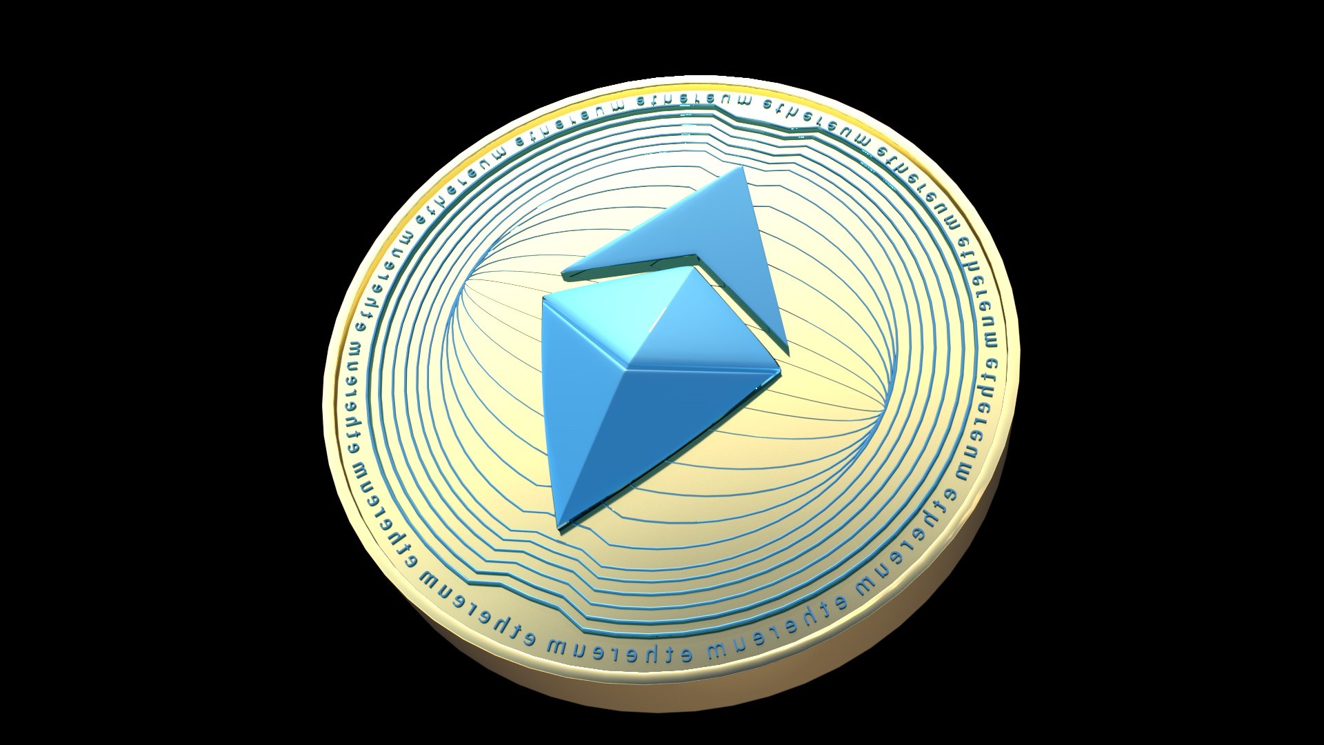3D crypto ethereum - TurboSquid 1721388
