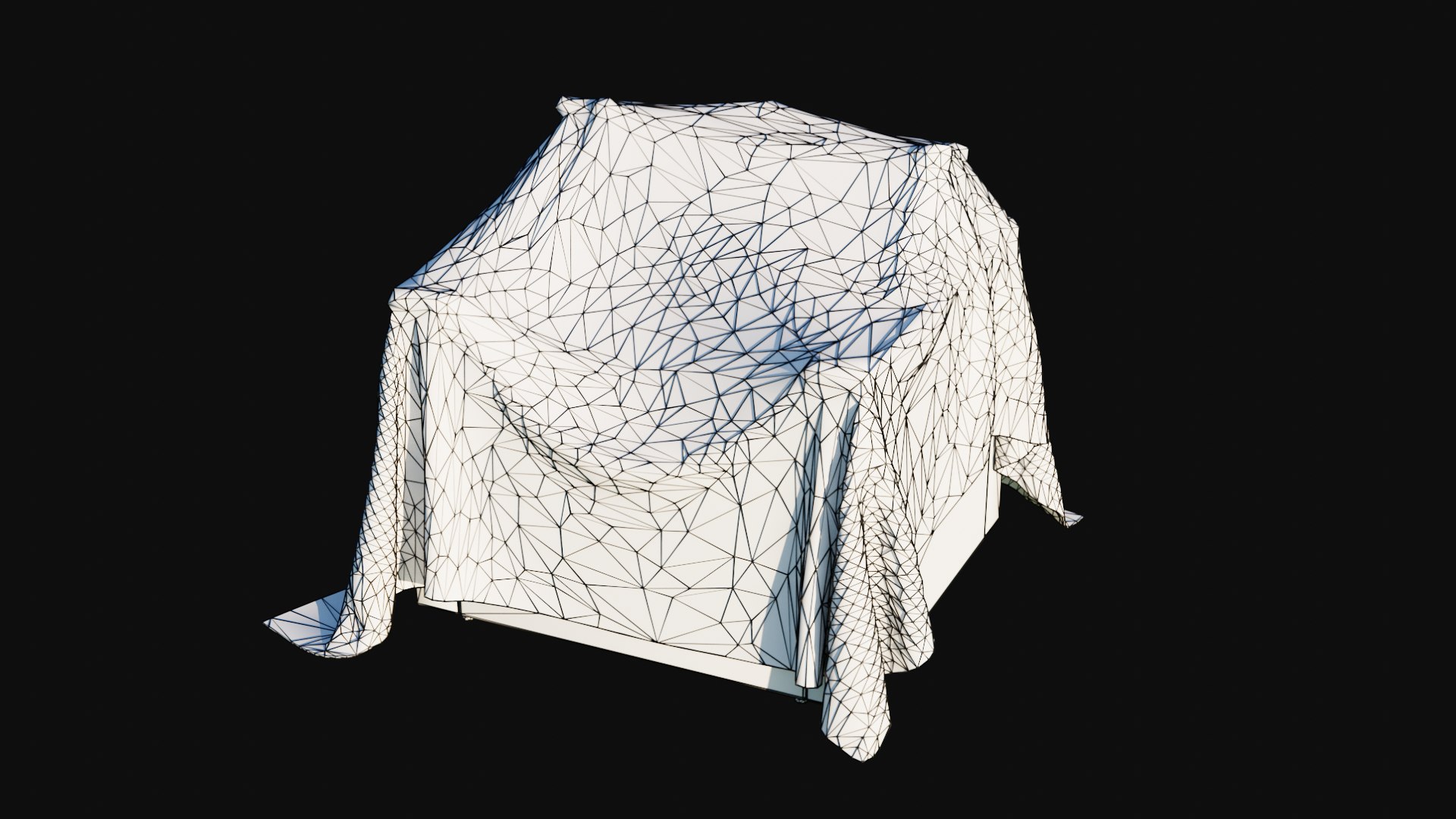 Free 3D Model Covered Sofa Chair - TurboSquid 1952060