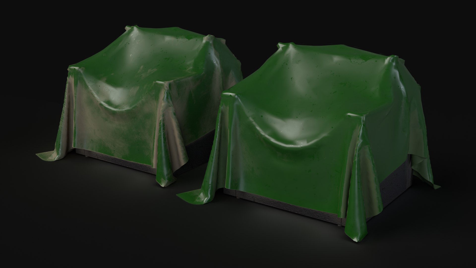 Free 3D Model Covered Sofa Chair - TurboSquid 1952060