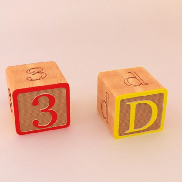 3D модель игрушечный кубик - TurboSquid 537968