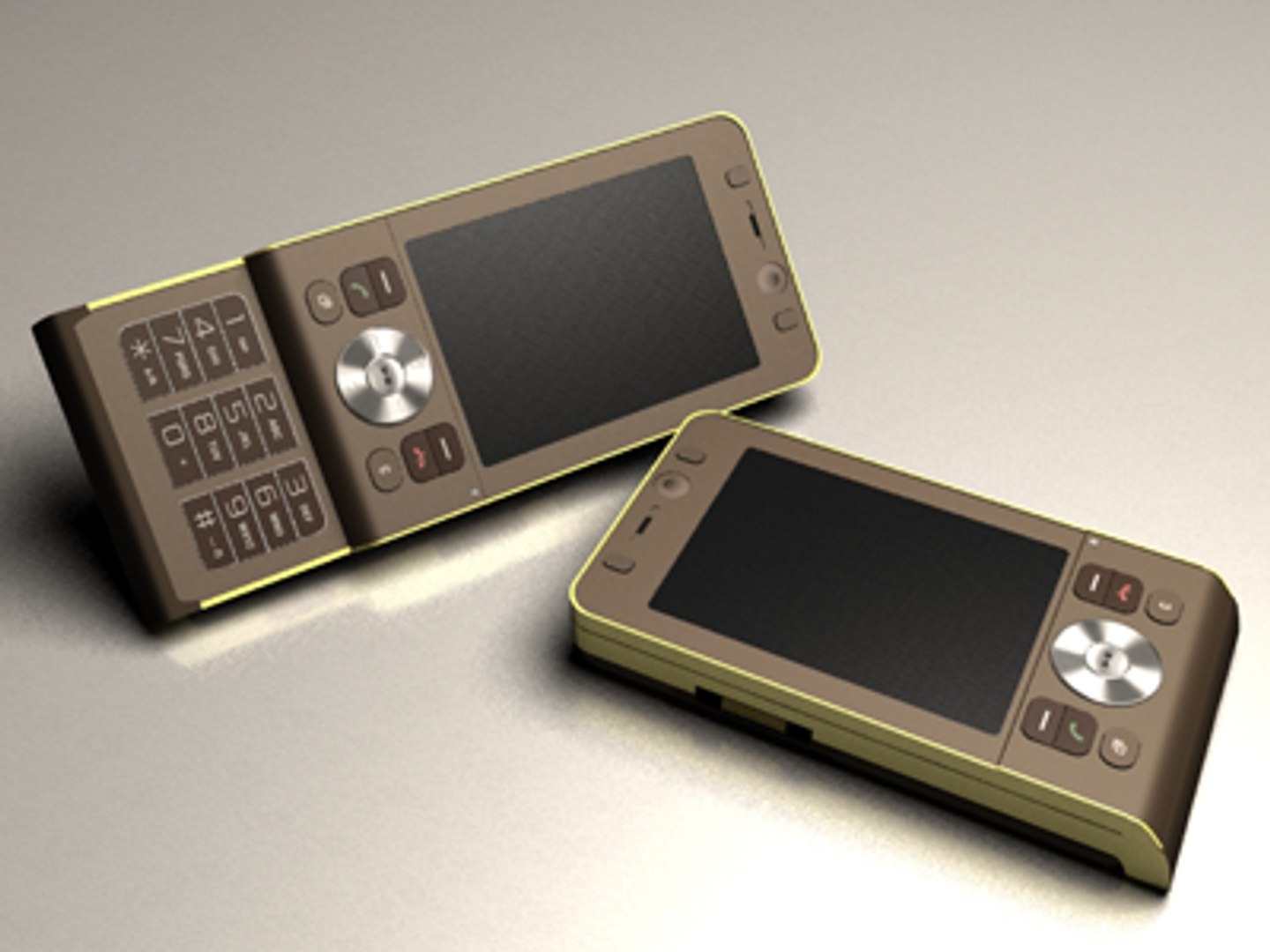 w910i cellphone 3d model