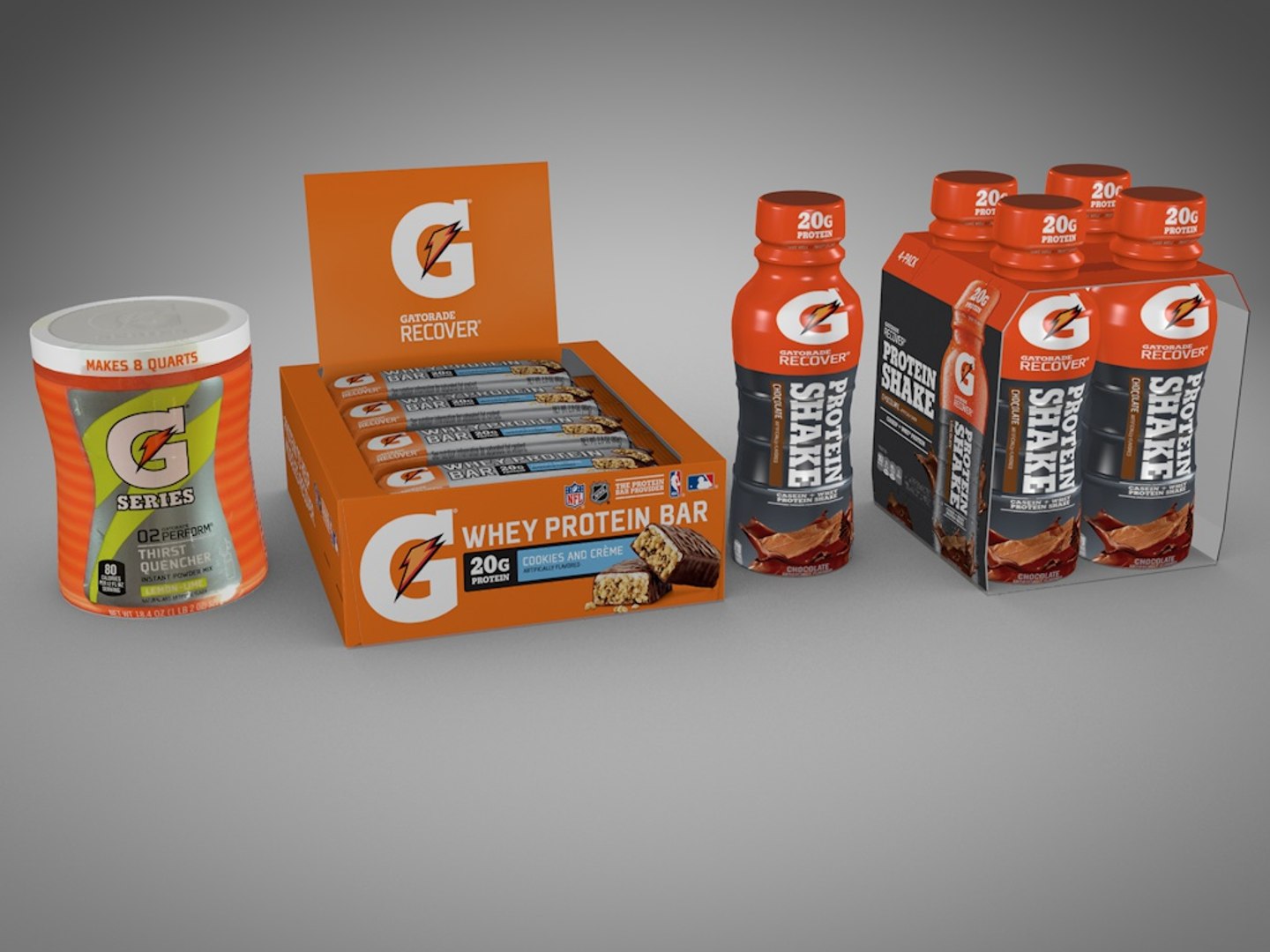 Gatorade Products 3d Model