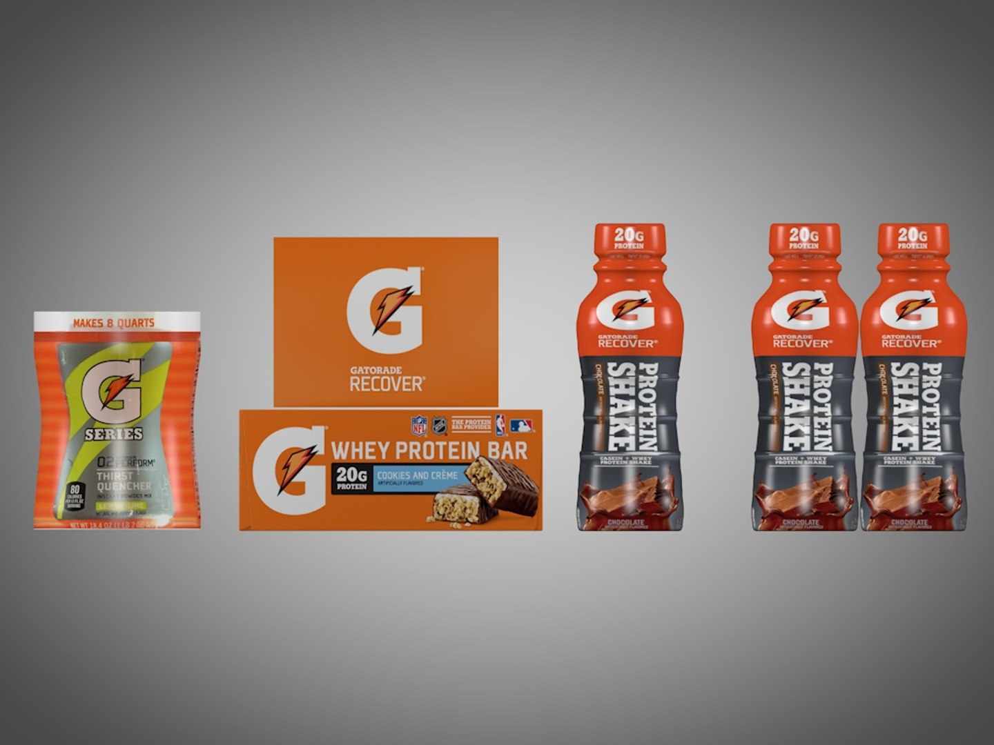 Gatorade Products 3d Model