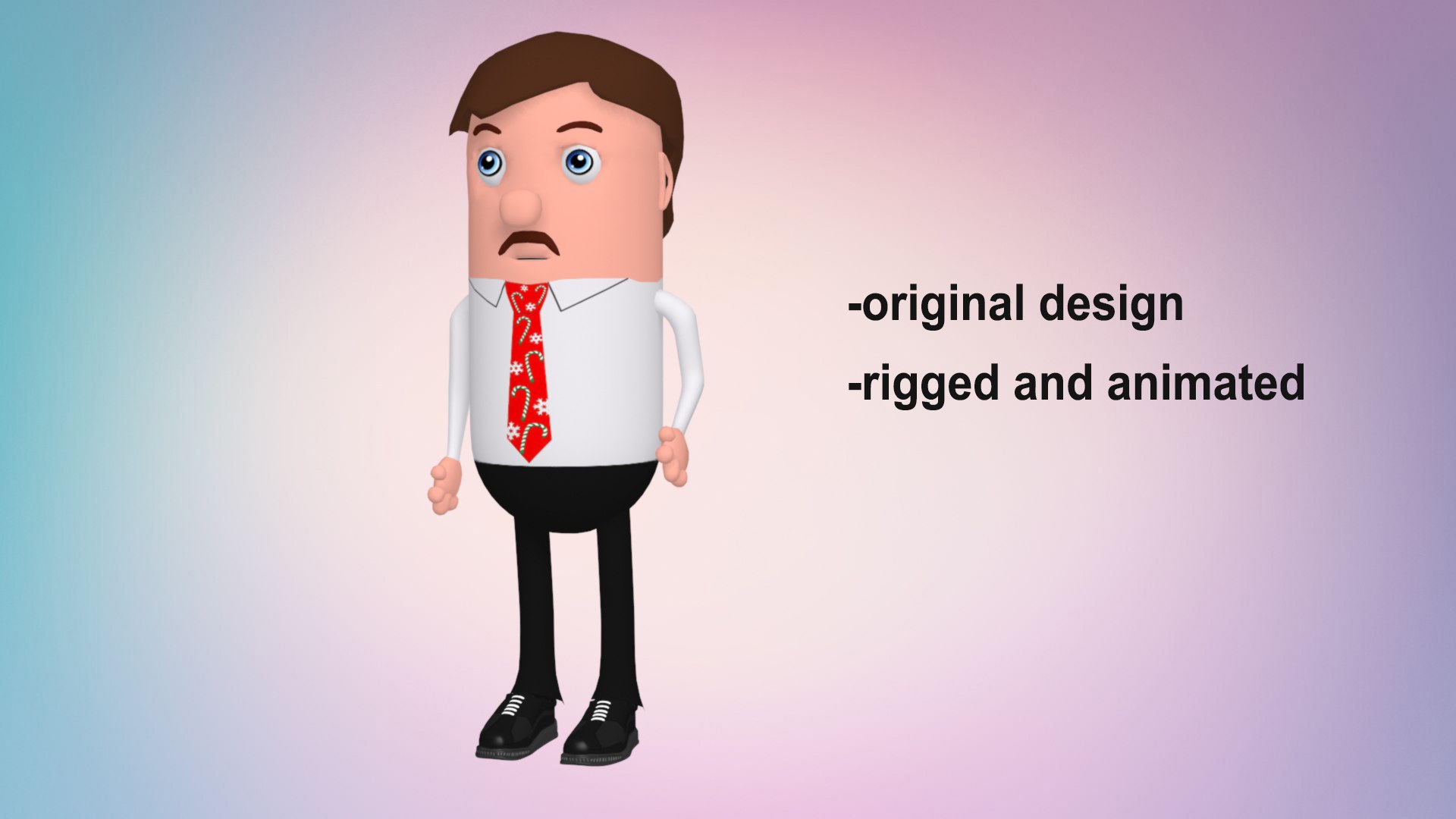 3D Cartoon Dad Model - TurboSquid 1945727