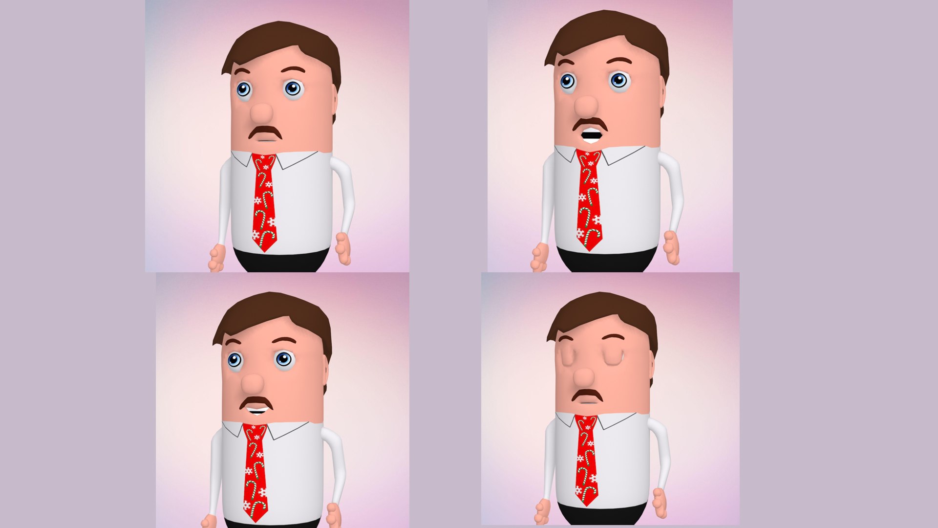 3D Cartoon Dad Model - TurboSquid 1945727