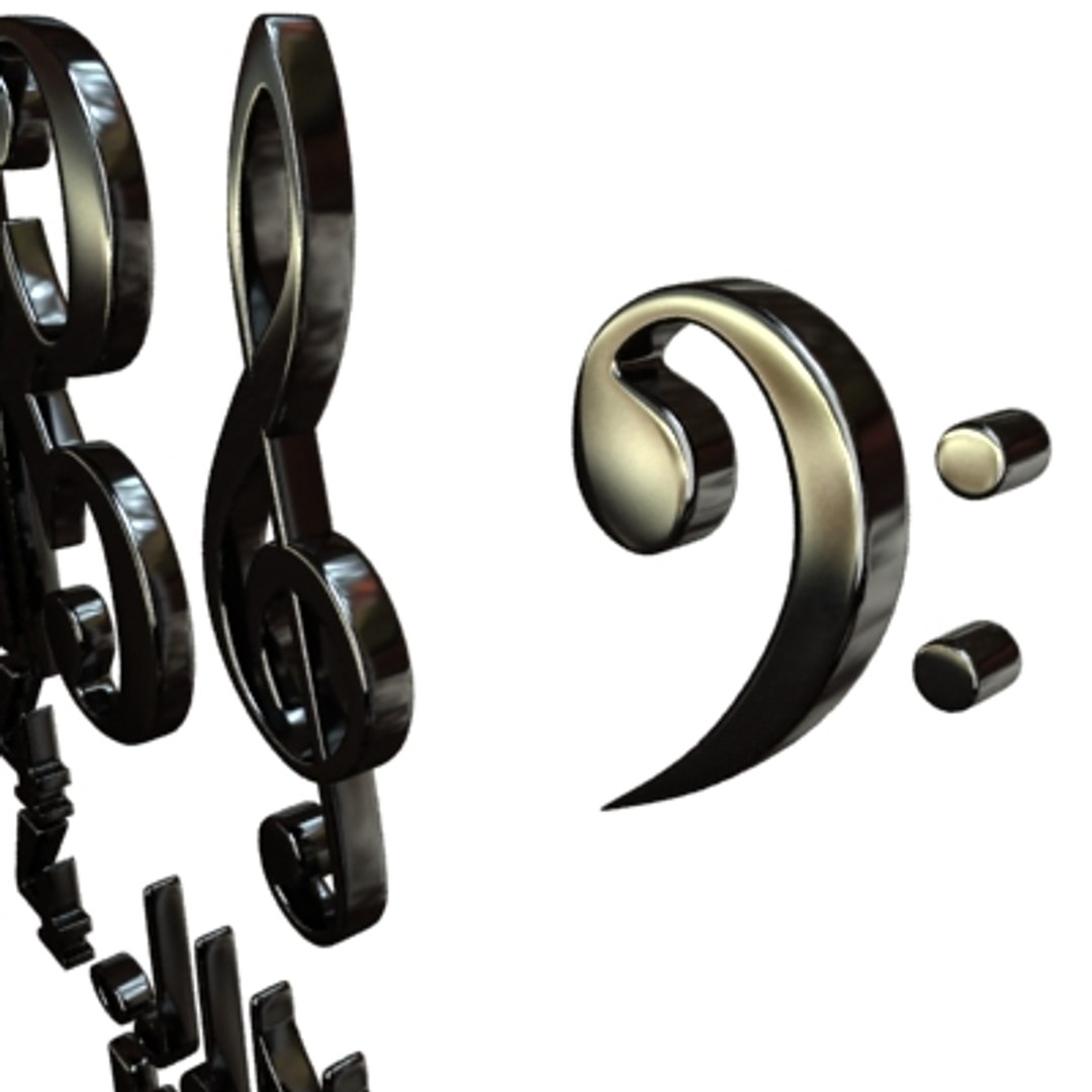 Musical Symbols 3d Model