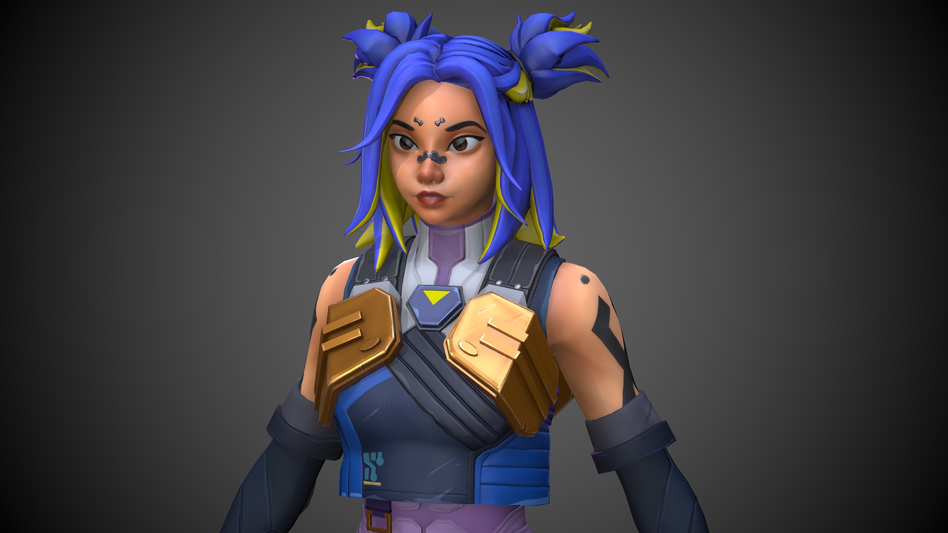 Neon From Valorant In Pose 3D Model - TurboSquid 2012922