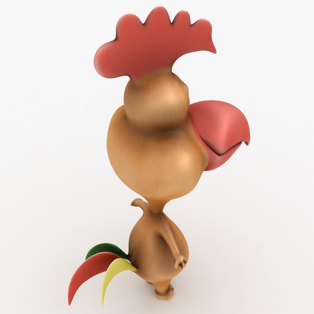 3d Chicken Cartoon Model