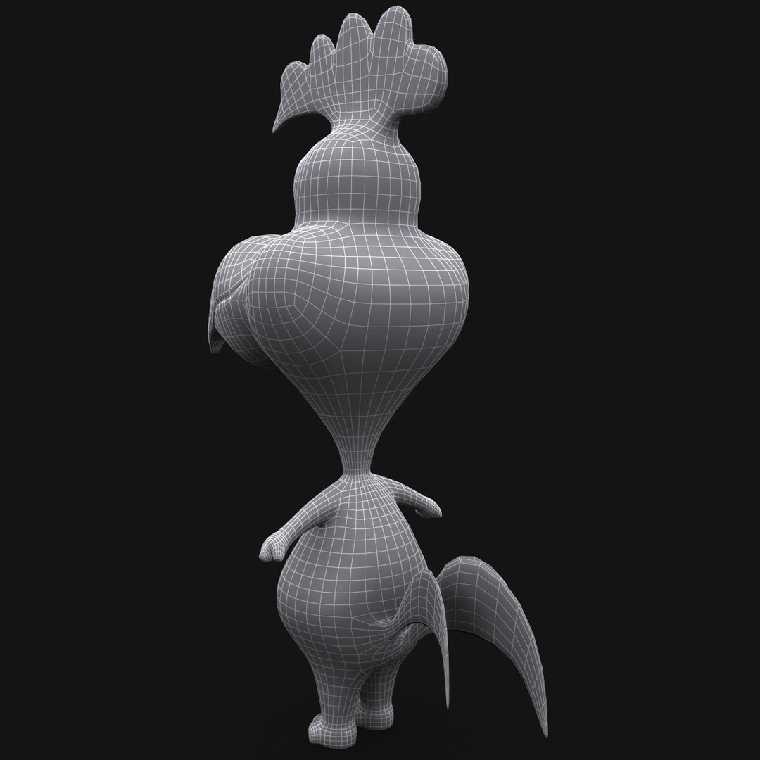 3d Chicken Cartoon Model